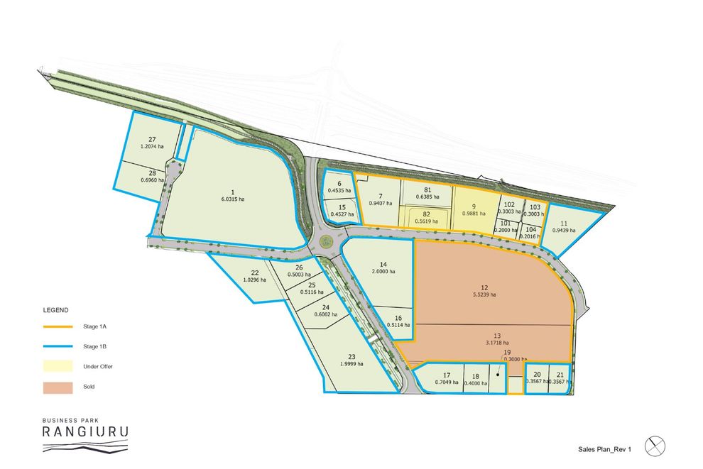For sale Industrial Land 1.2074 hectares (Lot 27) Rangiuru , Rangiuru ...